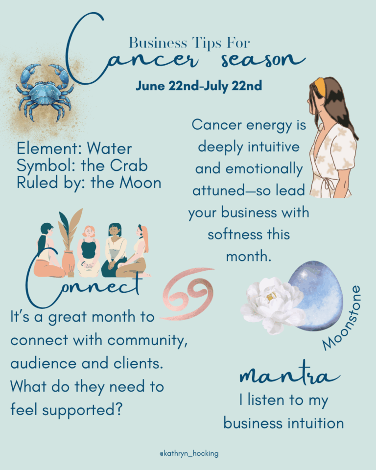 Cancer Season for Your Business: Nurture Your Goals